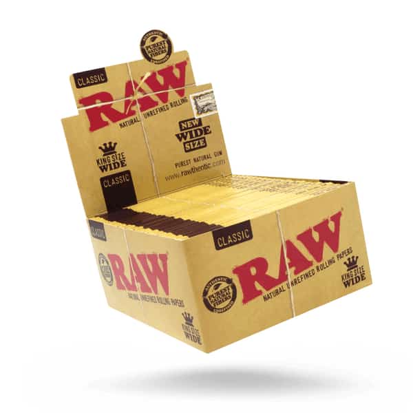 RAW CLASSIC KING SIZE WIDE 50ct BOX | BG Sales
