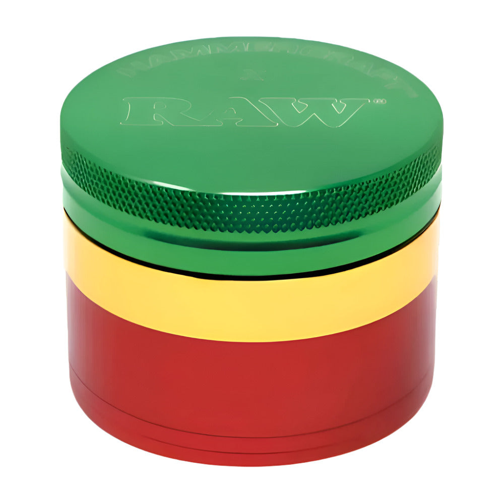 RAW X HAMMERCRAFT 4 PC 2" RASTA GRINDER | BG Sales