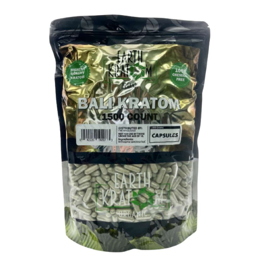 Earth Kratom Bali - 1500ct Kratom Capsules | BG Sales